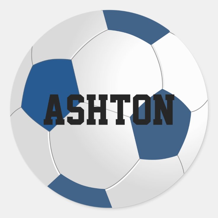 Custom Soccer Ball Sticker | Zazzle