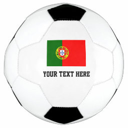 Custom soccer ball with flag of Portugal | Zazzle