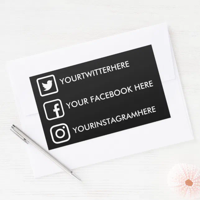 Custom Social Media Stickers | Zazzle