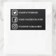 Custom Social Media Stickers | Zazzle