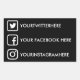 Custom Social Media Stickers | Zazzle