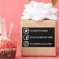 Custom Social Media Stickers | Zazzle