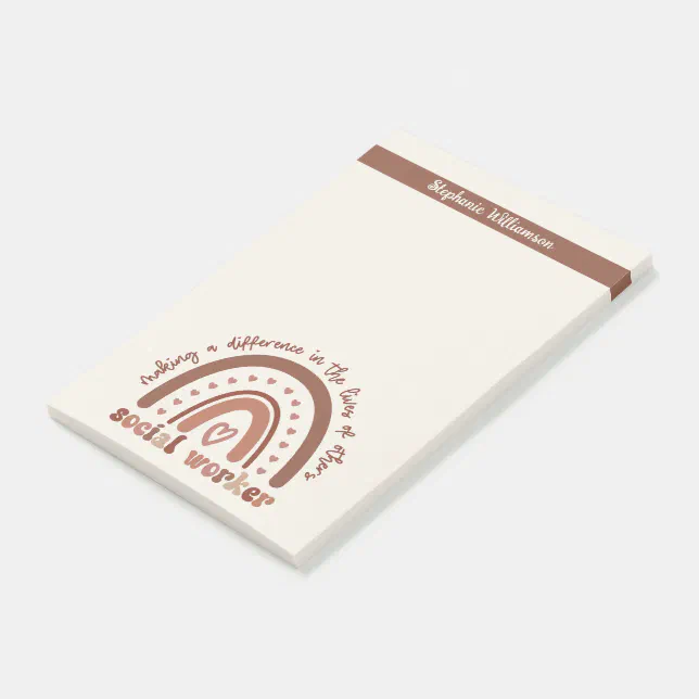 Custom Social Worker Appreciation Graduation Gift Post-it Notes | Zazzle