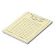 Custom Soft Yellow and Gold To Do Notepad | Zazzle
