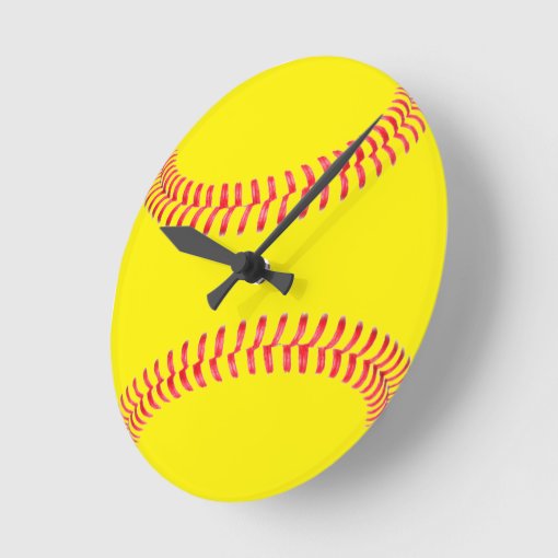 Custom Softball Clock | Zazzle
