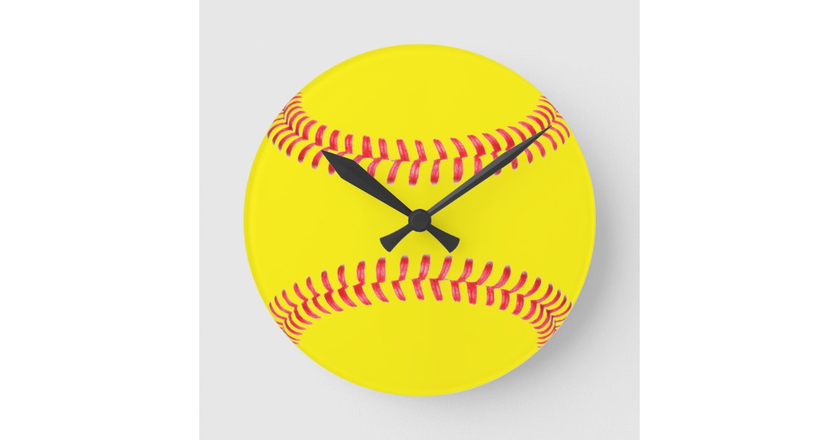 Custom Softball Clock | Zazzle
