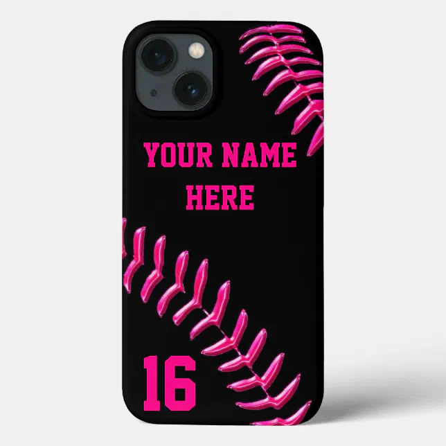 Custom Softball iPhone 6 Cases with YOUR TEXT | Zazzle