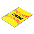 Custom Softball Notebook | Zazzle
