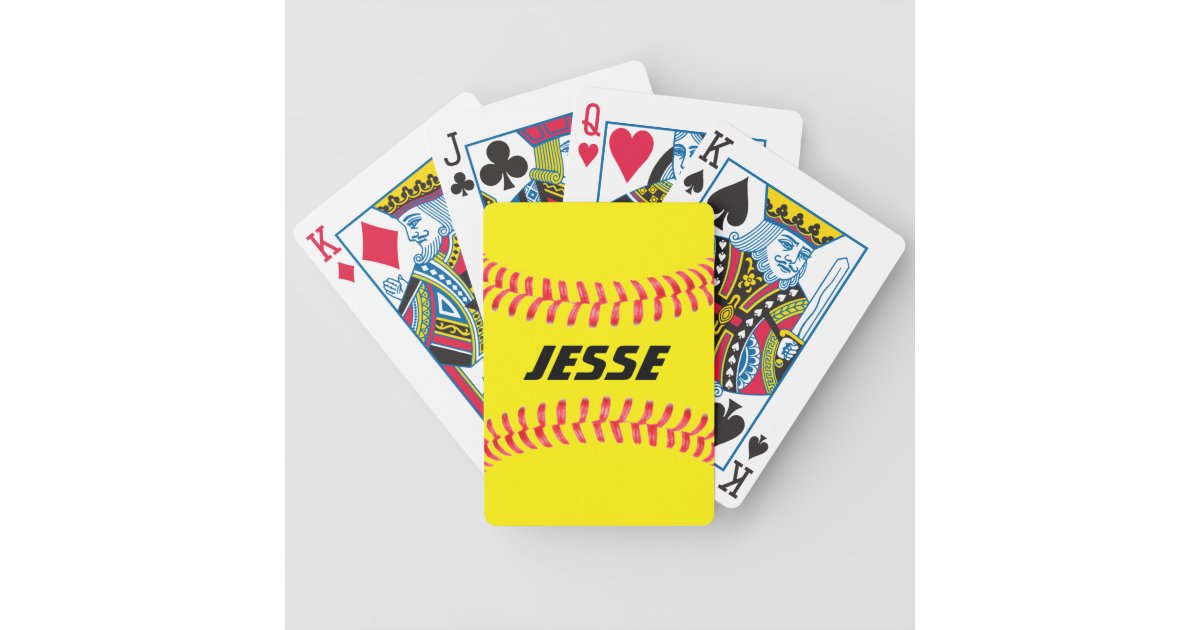 Custom Softball Playing Cards | Zazzle.com
