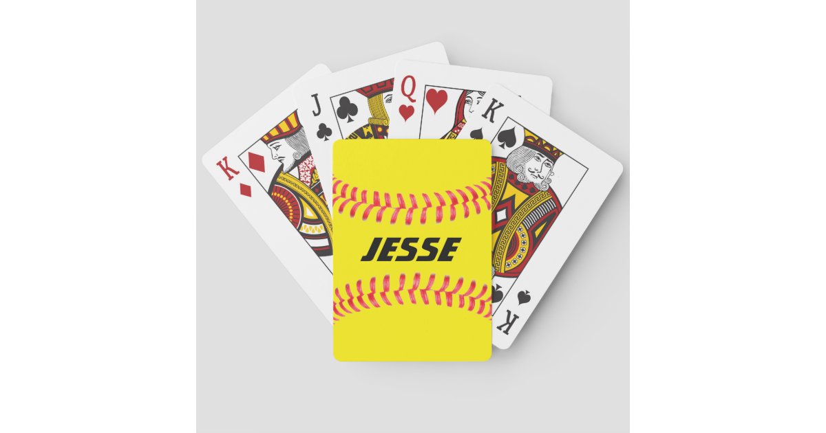 Custom Softball Playing Cards | Zazzle