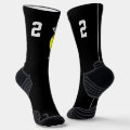 Custom Softball Team Name and Player Jersey Number Socks | Zazzle