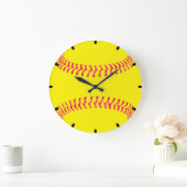 Custom Softball Wall Clock | Zazzle