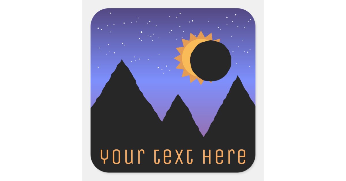 Custom Solar Eclipse 2017 Stickers | Zazzle