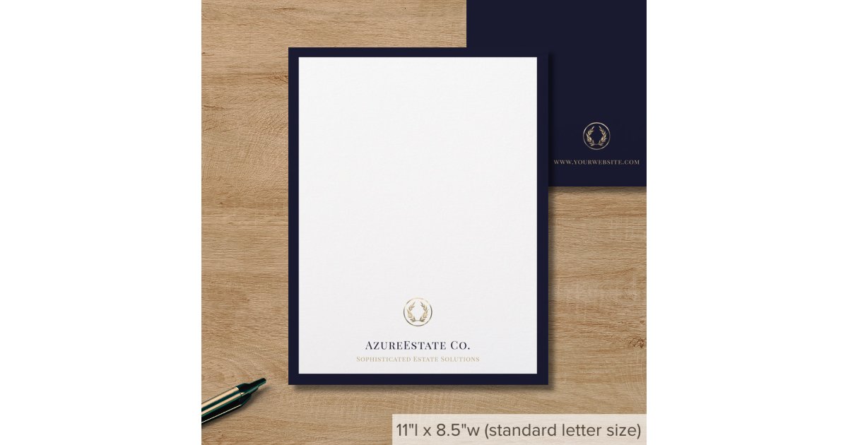 Custom Sophisticated Business Letterhead | Zazzle