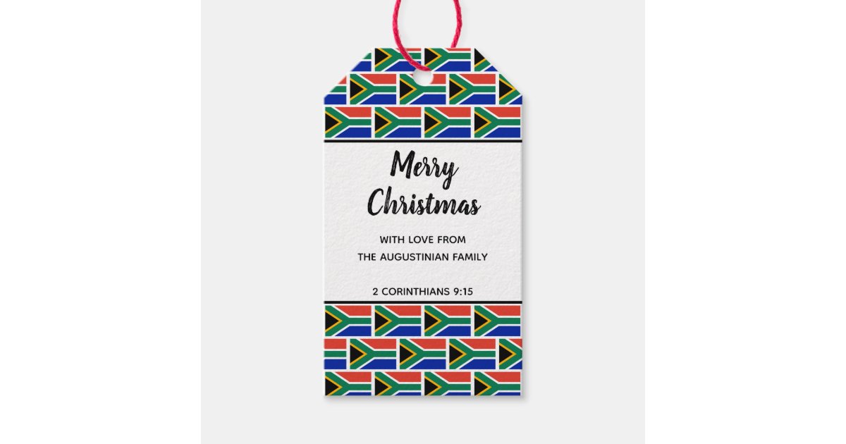 Custom South Africa Flag Gift Tags | Zazzle