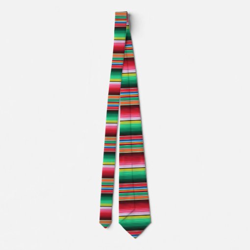 Custom Spanish Serape Mexican Blanket Fiesta Neck Tie | Zazzle