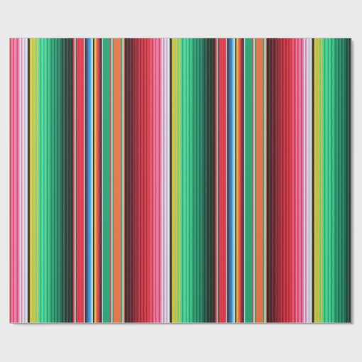 Custom Spanish Serape Mexican Blanket Fiesta Wrapping Paper | Zazzle