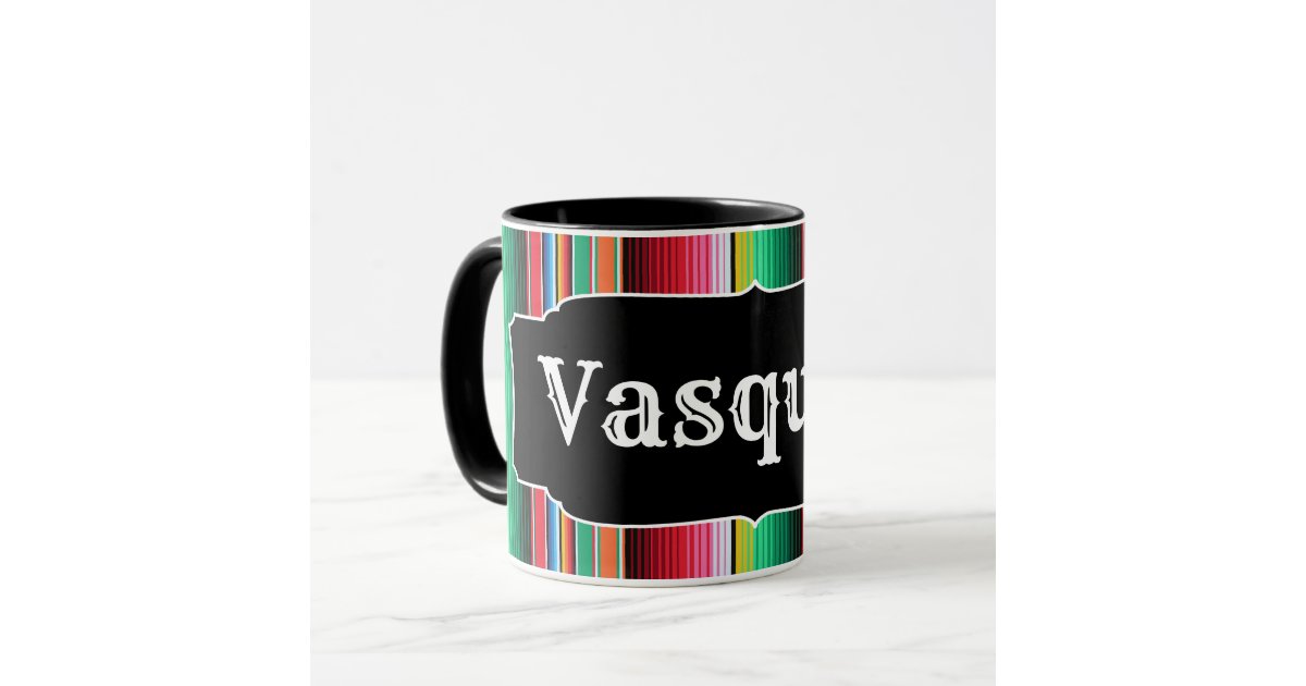 Custom Spanish Serape Mexican Blanket Personalized Mug | Zazzle