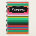 Custom Spanish Serape Mexican Blanket Personalized Planner | Zazzle