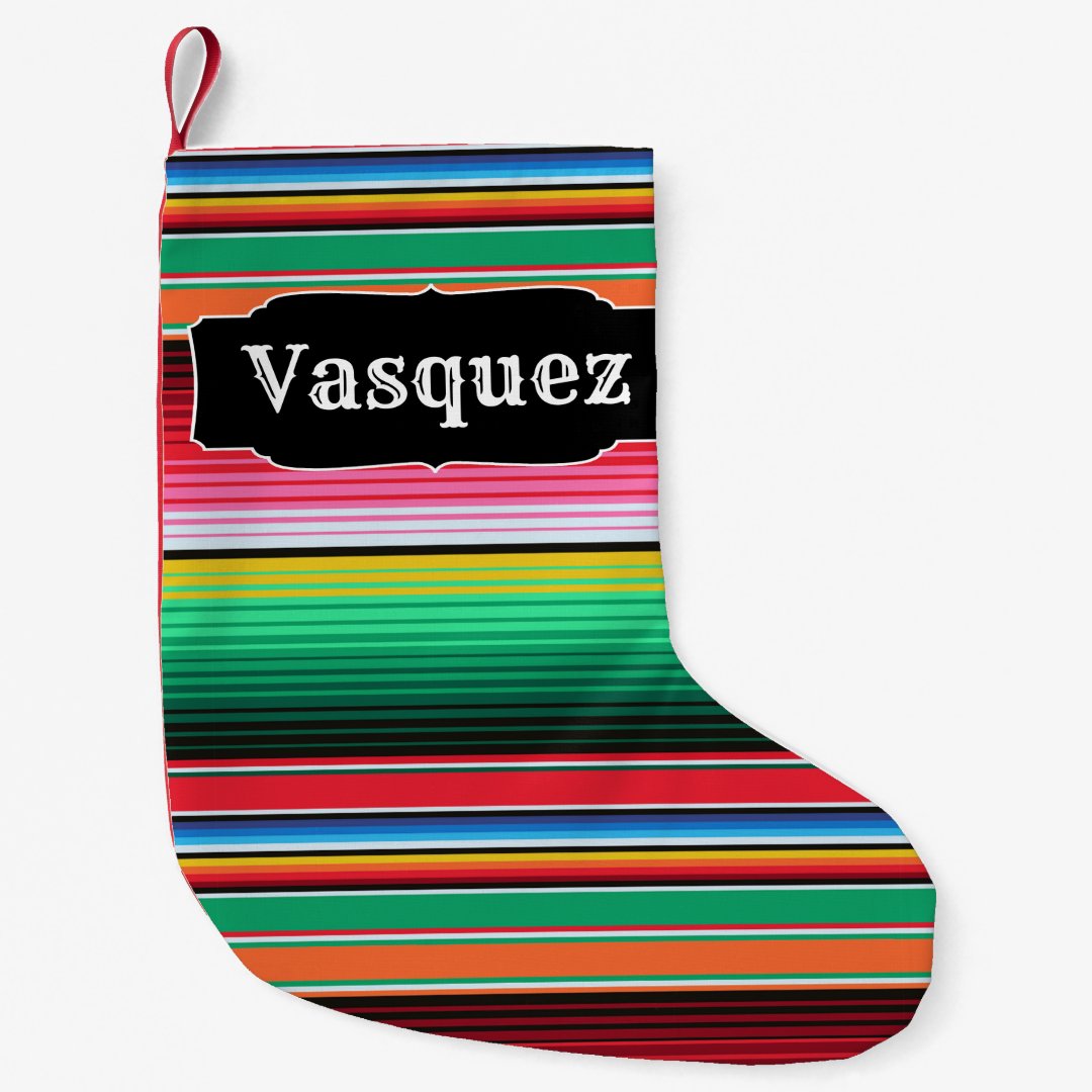 Custom Spanish Serape Mexican Blanket Personalized Small Christmas ...