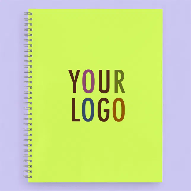 Custom Spiral Notebook Business Logo No Minimum | Zazzle