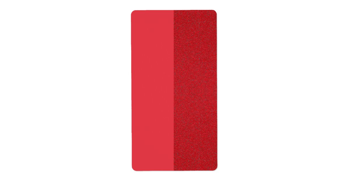 Custom Split Tomato Red Shipping Labels | Zazzle