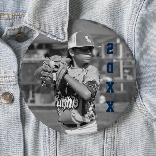 Custom Sports Photo Button | Zazzle