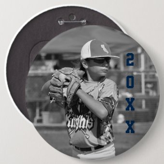 Custom Sports Photo Button | Zazzle