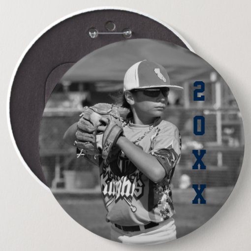 Custom Sports Photo Button | Zazzle