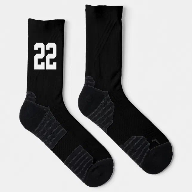 Custom Sports Team Player Number Personalized Socks | Zazzle