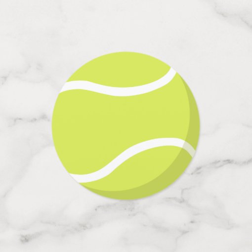 custom sports tennis birthday party confetti | Zazzle