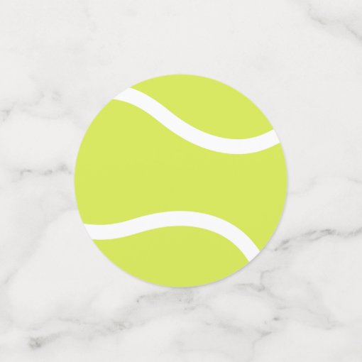custom sports tennis celebration confetti | Zazzle