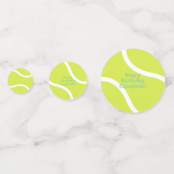 custom sports tennis celebration confetti | Zazzle