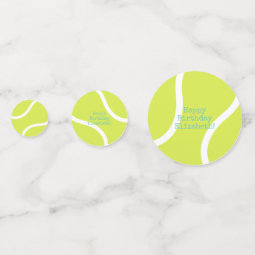 custom sports tennis celebration confetti | Zazzle