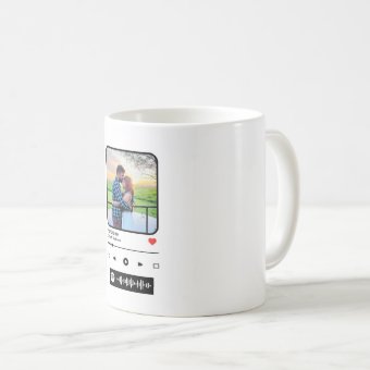 Custom Spotify Song Poster Photo Mug - For Love | Zazzle
