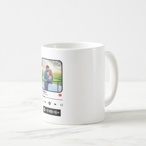 Custom Spotify Song Poster Photo Mug - For Love | Zazzle