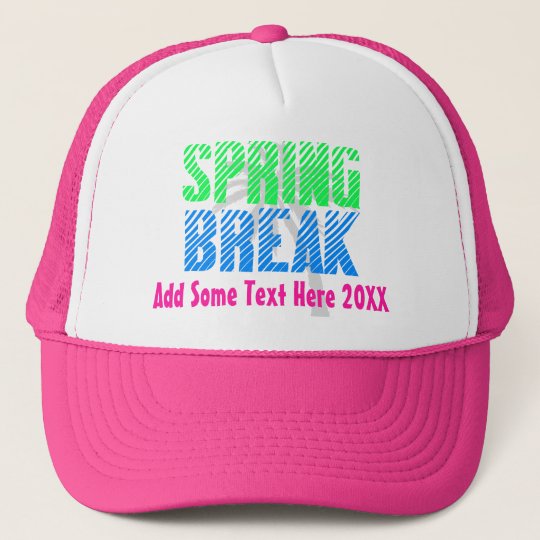 Custom Spring Break Trucker Hat | Zazzle.com