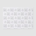 Custom Square Business Company Logo & Script Text Tissue Paper | Zazzle