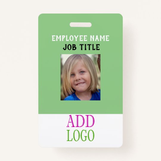 Custom STAFF ID - Photo pass- Name PASS Badge | Zazzle.com