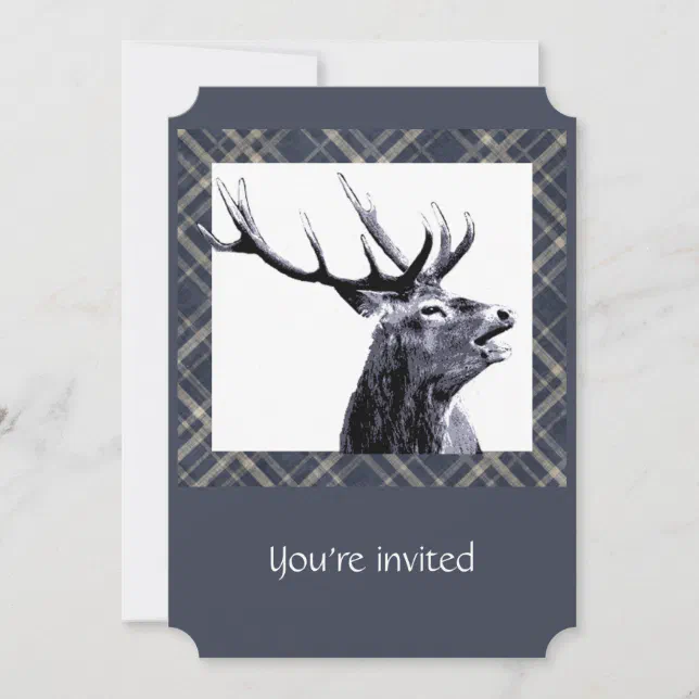 Custom Stag Bachelor Party Invite | Zazzle