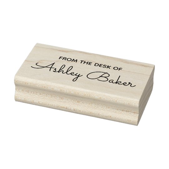 CUSTOM Stamp - From the Desk of | Zazzle.com
