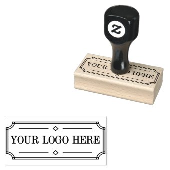 Custom Stamp with Your Logo Business Stamper | Zazzle
