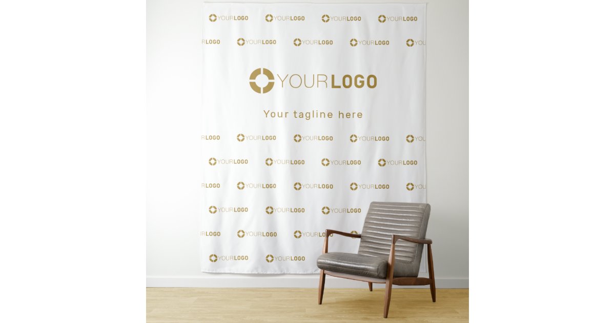 Custom Step & Repeat Logo Business Event Backdrop | Zazzle