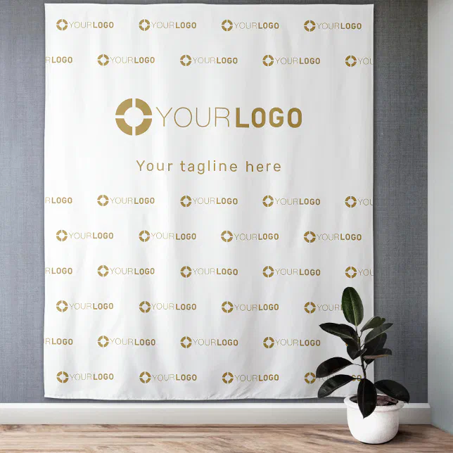 Custom Step & Repeat Logo Business Event Backdrop | Zazzle