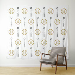 Custom Step & Repeat two Logo Event Backdrop | Zazzle