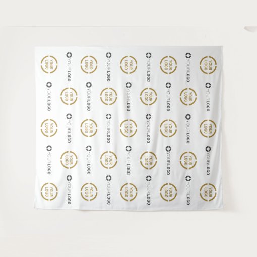 Custom Step & Repeat two Logo Event Backdrop | Zazzle