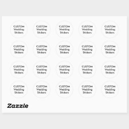 Custom Stickers 1.5" ROUND GLOSSY (20 pk.) | Zazzle