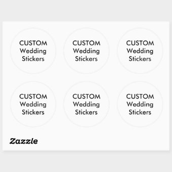 Custom Stickers 3" ROUND MATTE (6 pk.) | Zazzle