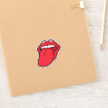 Custom Stickers, Mouth with Tongue Sticking out Sticker | Zazzle