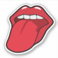 Custom Stickers, Mouth with Tongue Sticking out Sticker | Zazzle